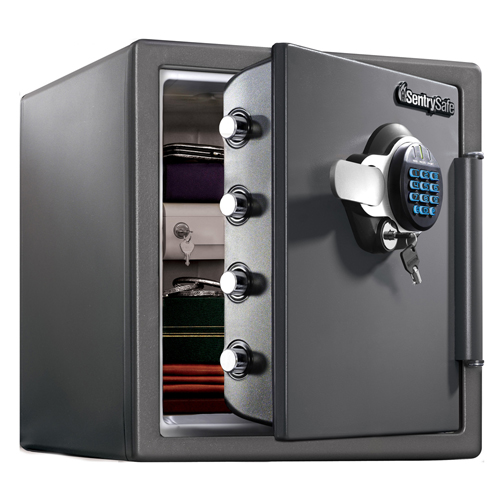 Seif antifoc electronic si cu cheie la pret promotional